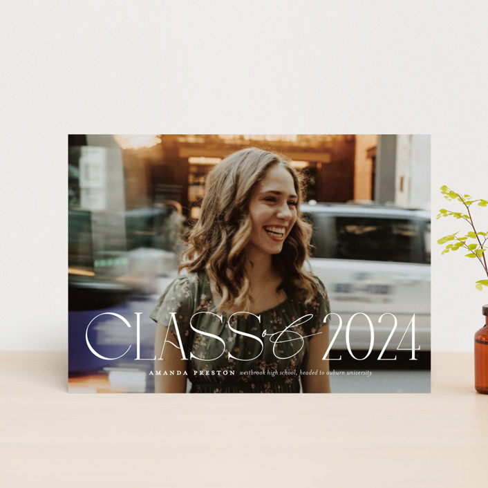 Stacked class Graduation Announcement Postcards by Jessica Williams ...