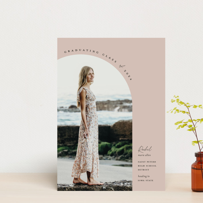 Blush Graduation Announcement Postcards by Laura Hamm | Minted