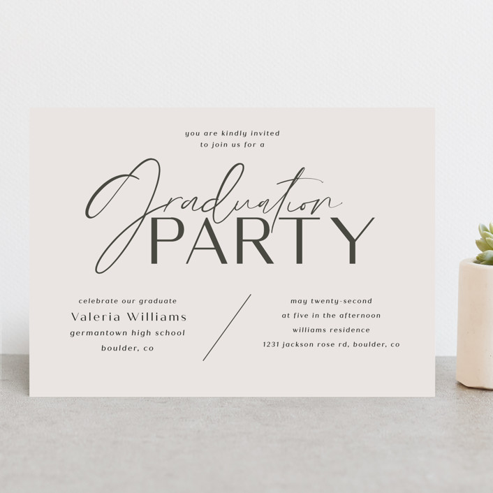 the celebration Graduation Party Invitations by Jelena Vuletic | Minted
