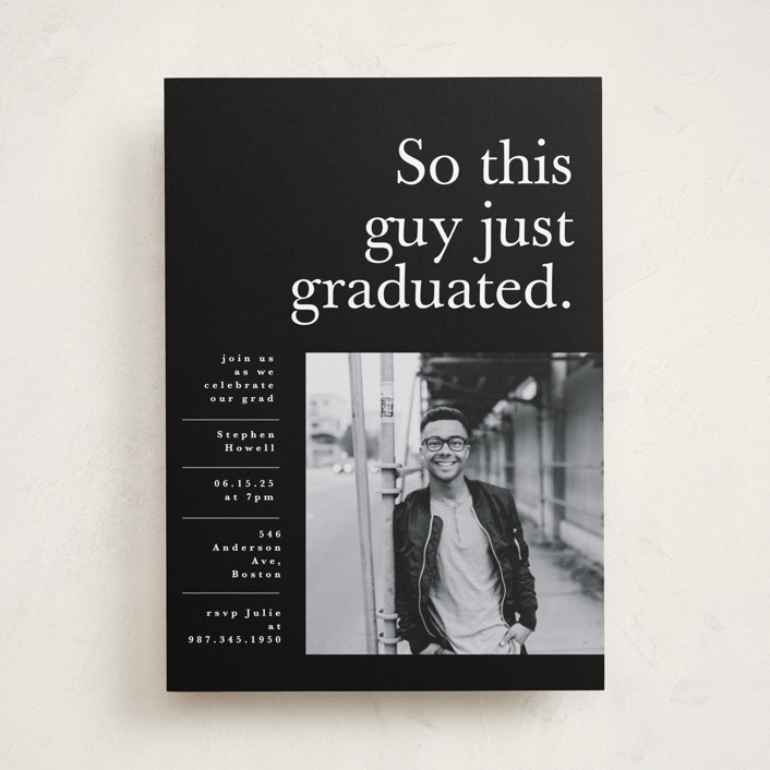 Still Graduating Graduation Party Invitations by Corinne Malesic | Minted