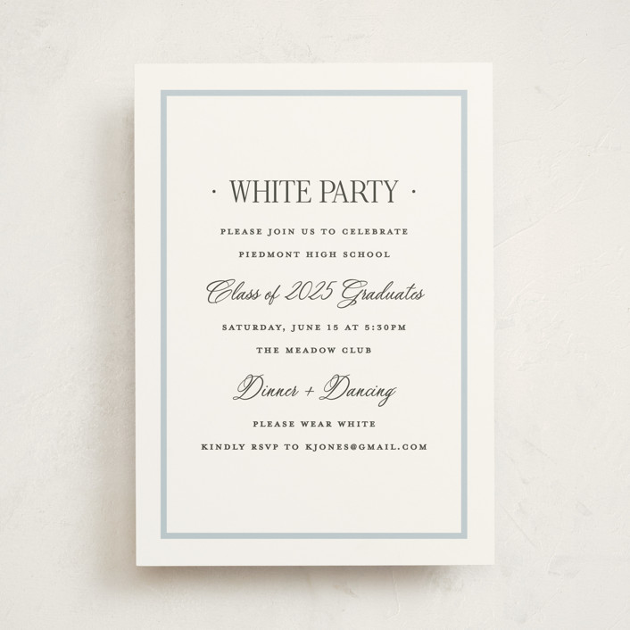 Dotted Classic Graduation Party Invitations by Carolyn MacLaren | Minted