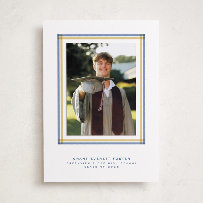 Woven frame Graduation Announcement Photo Mount Cards by Lea Delaveris ...