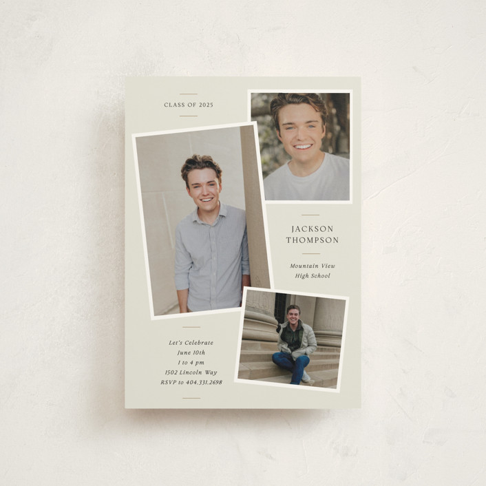A Trio Graduation Party Invitation Postcards by That Girl Press | Minted