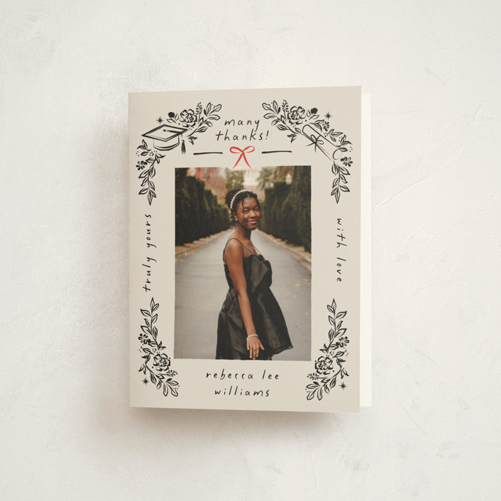 Celebratory Frame Graduation Thank You Cards by Ana de Sousa | Minted