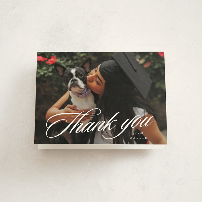 Most classic Graduation Thank You Cards by Lea Delaveris | Minted