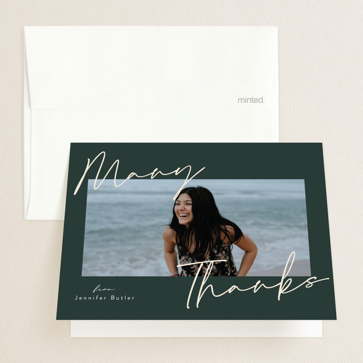Corner Scripted Graduation Thank You Cards by Melanie Severin | Minted