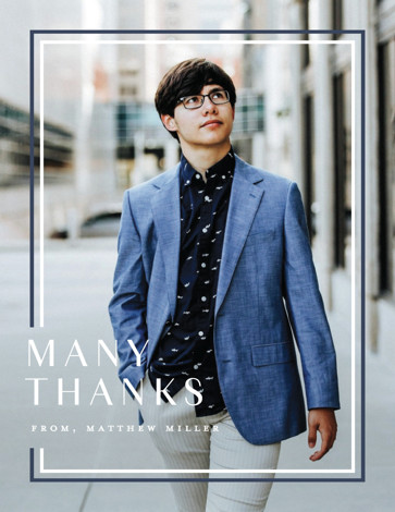 Borderline Graduation Thank You Cards by Lauren Chism | Minted