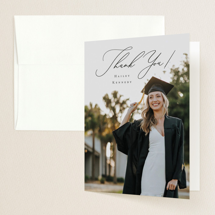 Timeless Classic Graduation Thank You Cards by Brandy Folse | Minted