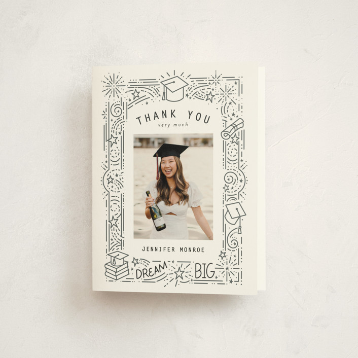 Dream Big Grad Graduation Thank You Cards by Stephanie Hawkes | Minted