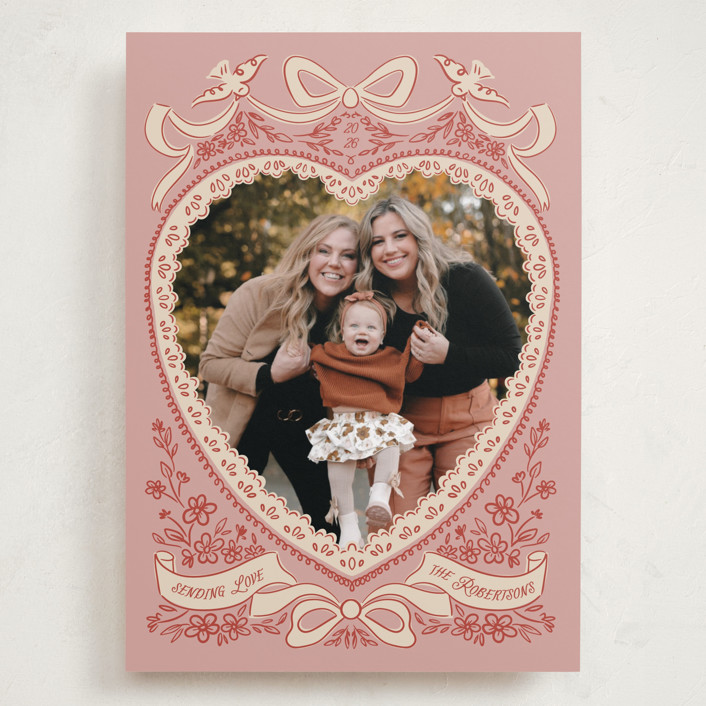 Vintage Heart Grand Valentine's Day Cards by Jenna Holcomb | Minted