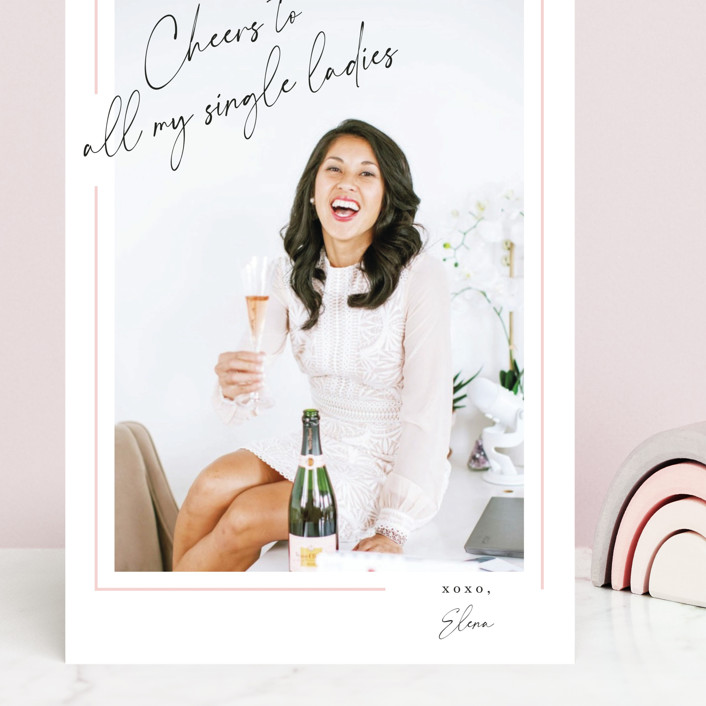 All My Single Ladies Grand Valentine's Day Cards by Cindy Reynolds | Minted