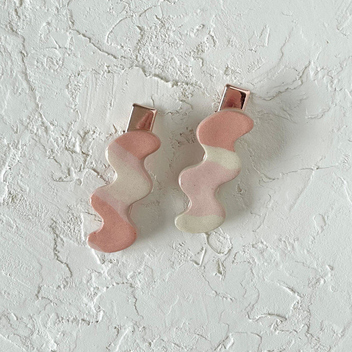 Squiggle Hair Clip Set Hair Clip by Quiet Clementine | Minted