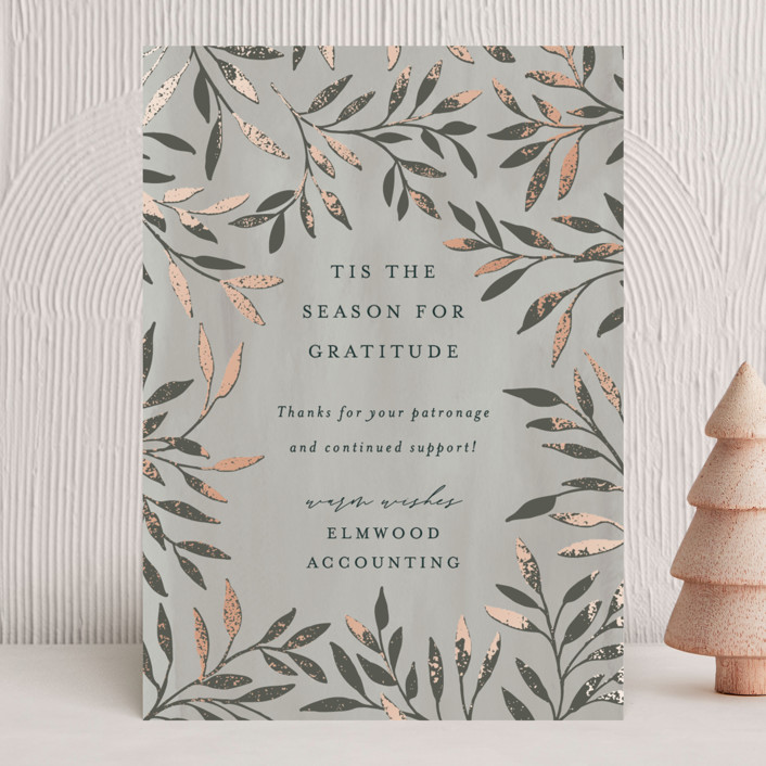 Season of Gratitude Business Holiday Cards by Hooray Creative | Minted