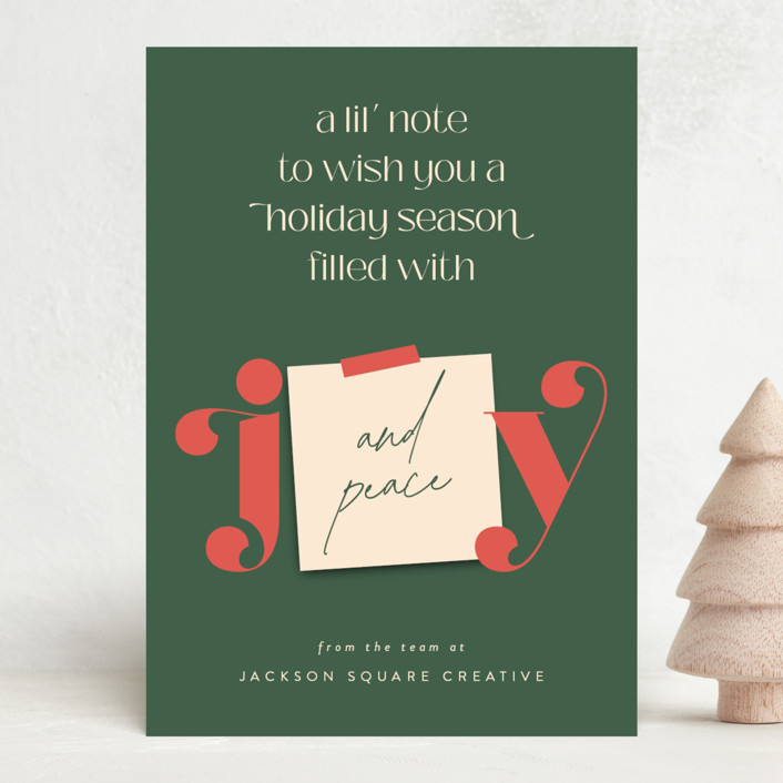 Lil' Holiday Note Business Holiday Cards by Lisa McLean | Minted