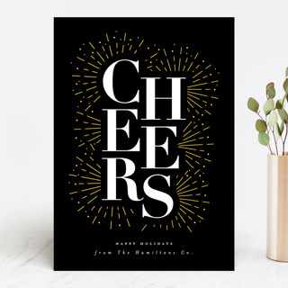 Firework Business Holiday Cards by Jen Banks | Minted