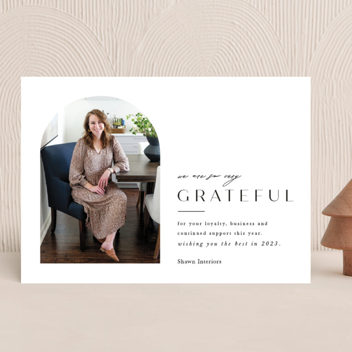 Corporate Clean Business Holiday Cards by Mansi Verma | Minted