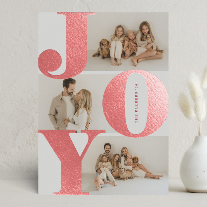Bold Joy Foil-Pressed Holiday Cards by Brianne Larsen | Minted