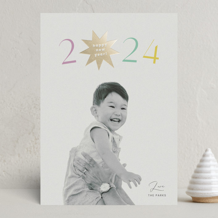 peppy Foil-Pressed Holiday Cards by Jessica Yeo | Minted