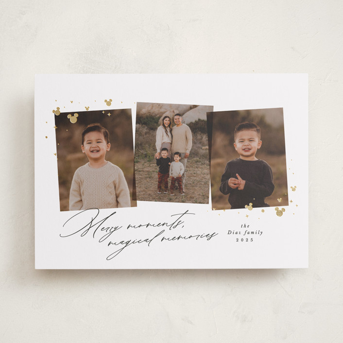 Merry moments magical memories Foil-Pressed Holiday Cards by Lea ...