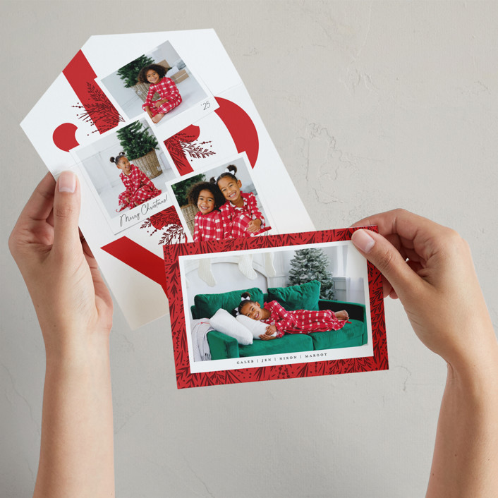 Christmas Snaps All-in-One Holiday Cards by Robert and Stella | Minted