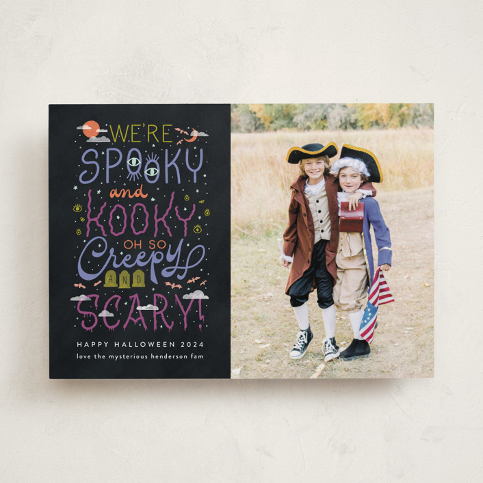 Spooky Kooky Creepy Scary Halloween Cards by Ashley DeMeyere | Minted