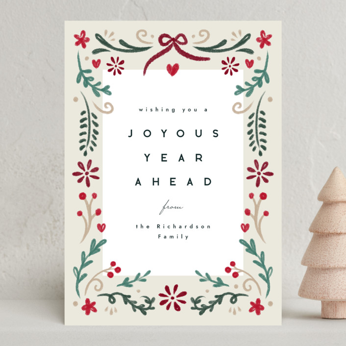 Charcoal Border Holiday Cards by Emily Sabol Goss | Minted