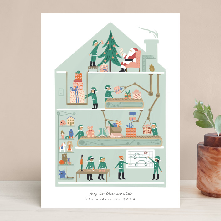Santa and The Techie Elves Holiday Cards by Grae | Minted