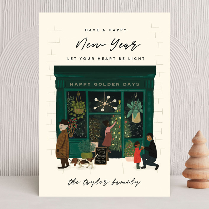 Happy Golden Days Holiday Cards by Shiny Penny Studio | Minted
