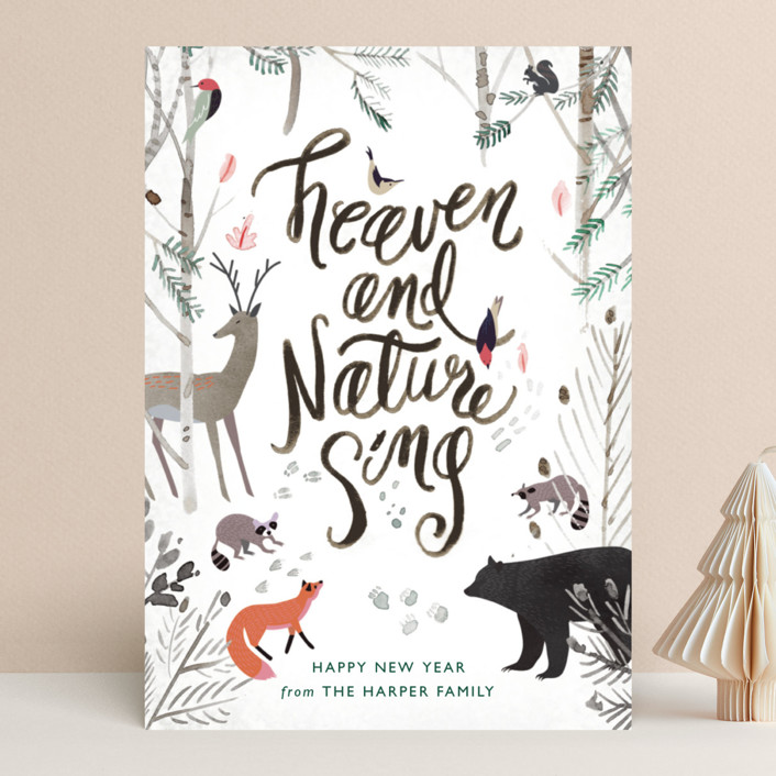Woodland Christmas Holiday Cards by Eve Schultz | Minted