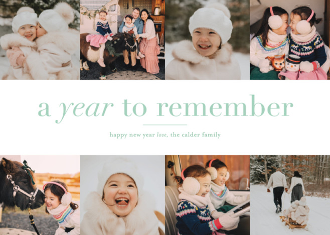 A Year to Remember New Year Photo Cards by Alexandra Cohn | Minted