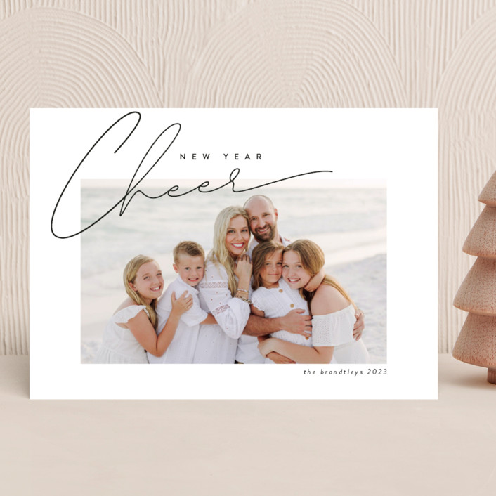 Thin Cheer New Year Photo Cards by Jessica Williams | Minted