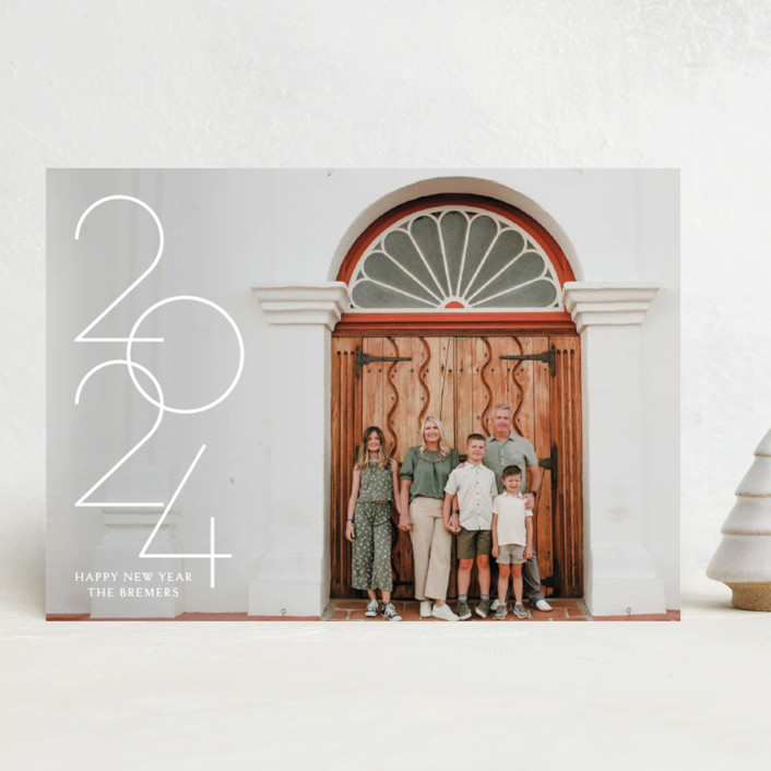 Stacked date New Year Photo Cards by Erin Deegan | Minted