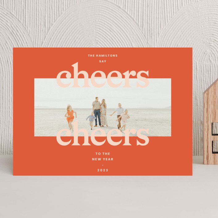 Cheers Cheers New Year Photo Cards by Blustery August | Minted