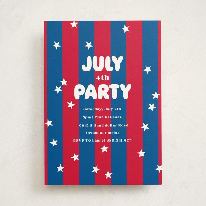 Party in the USA Holiday Party Invitations by Baumbirdy | Minted