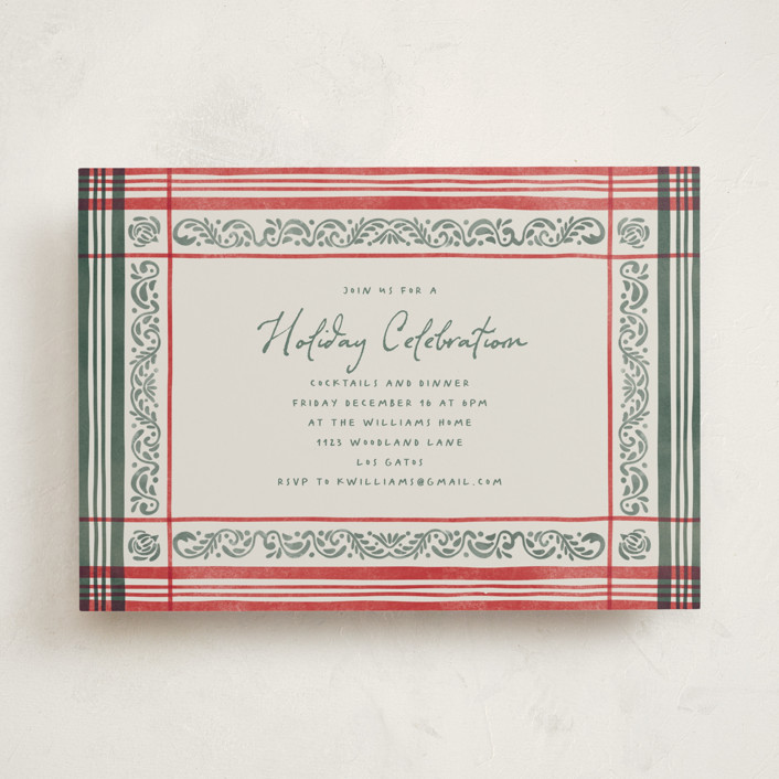 Holiday Linen Holiday Party Invitations by Chris Griffith | Minted