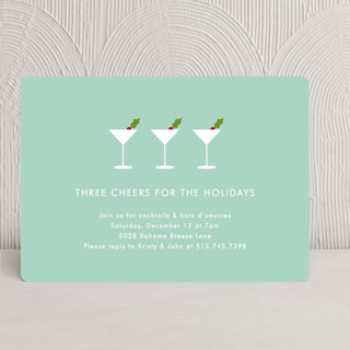 Three Cheers Holiday Party Invitations by Kim Diet... | Minted