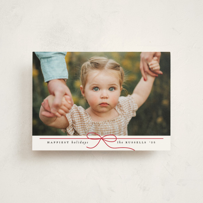 Petite Bow Holiday Postcards by Erica Krystek | Minted