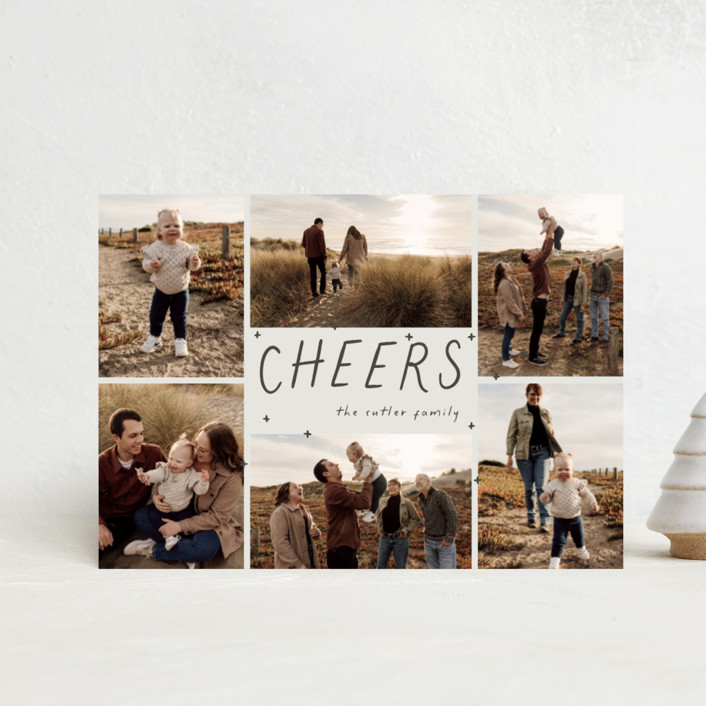 Handwritten Cheer Holiday Postcards by Betsy Siber | Minted