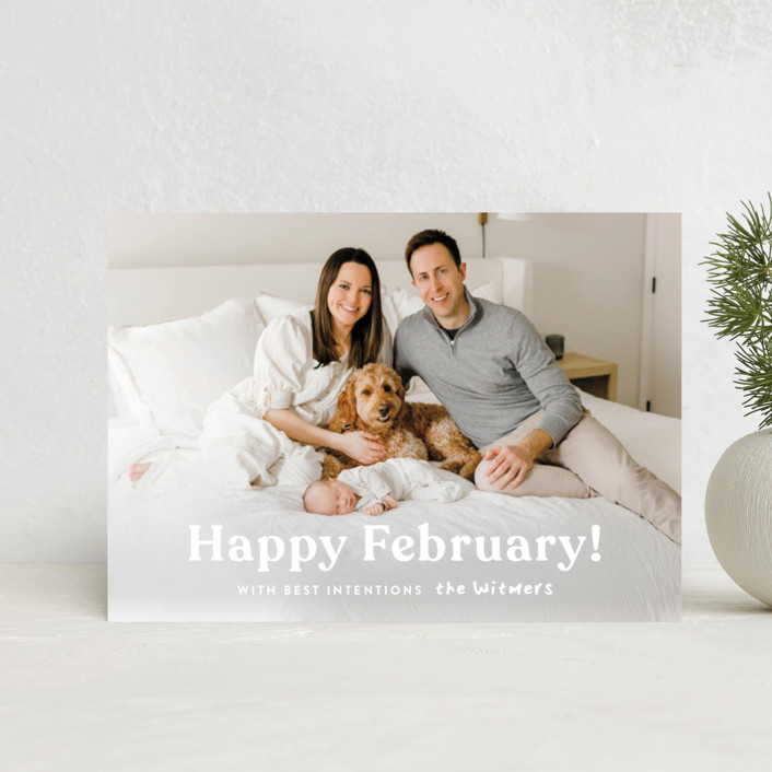 happy February Holiday Postcards by Sara Hicks Malone | Minted