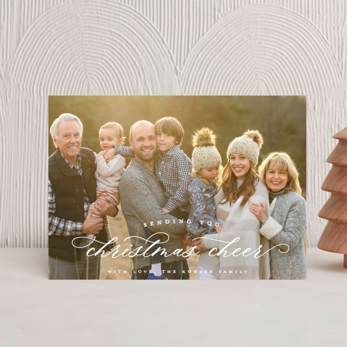 sending christmas cheer Holiday Postcards by Leah Ragain | Minted