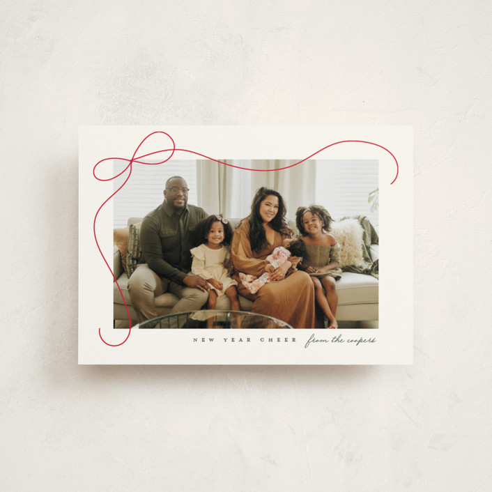 Cascading Bow Holiday Postcards by Lauren Chism | Minted