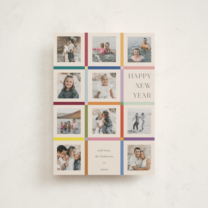 a year of colors Holiday Postcards by lulu and isabelle | Minted