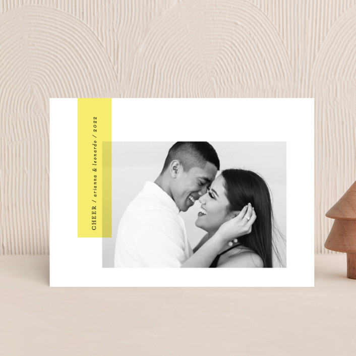 Colorblock Sidebar Holiday Postcards by Ana Sharpe | Minted