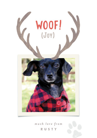 Reindeer Ears Holiday Postcards by Hooray Creative | Minted