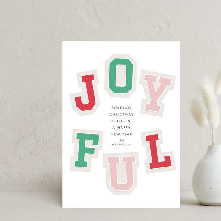 Cheer leader Holiday Postcards by Lea Delaveris | Minted