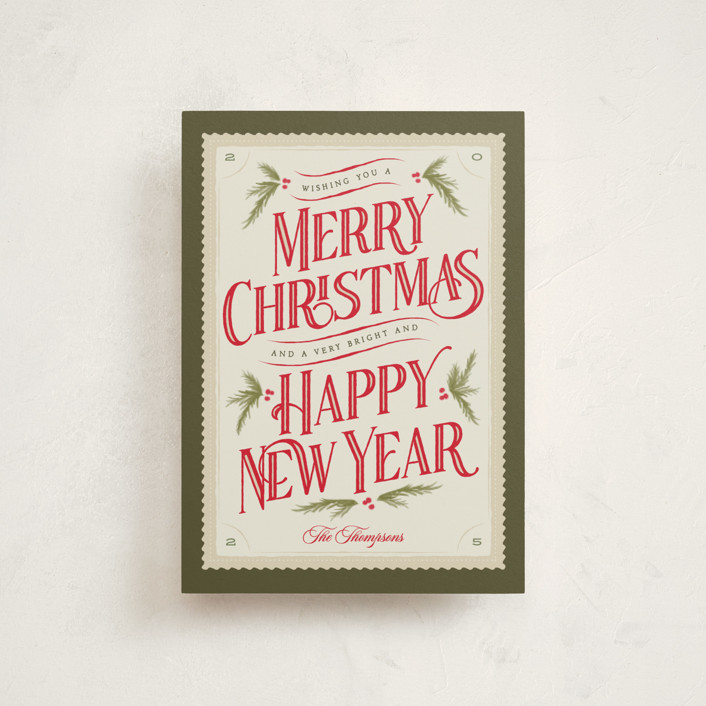 Vintage Postcard Holiday Postcards by Robert and Stella | Minted