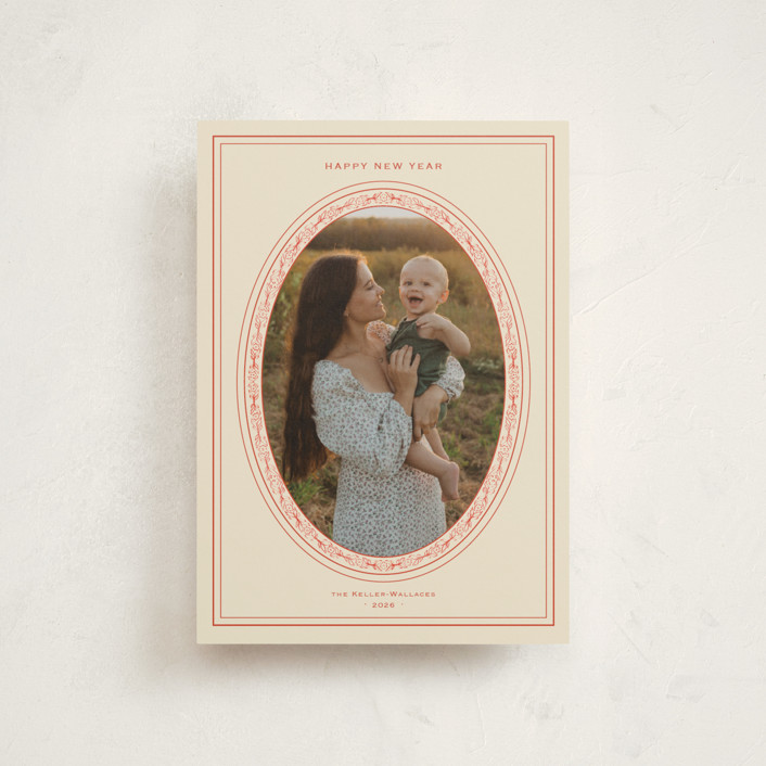 Classic Oval Frame Holiday Postcards by Studio Suku | Minted