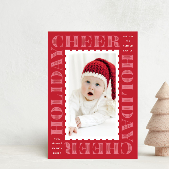 Cheer Holiday Postcards by Leah Bisch | Minted