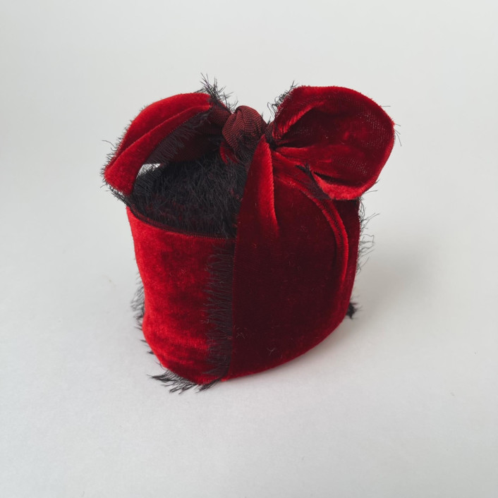 Silk Velvet Holiday Red Ribbon Holiday Ribbons and Bows by Honey Silks ...