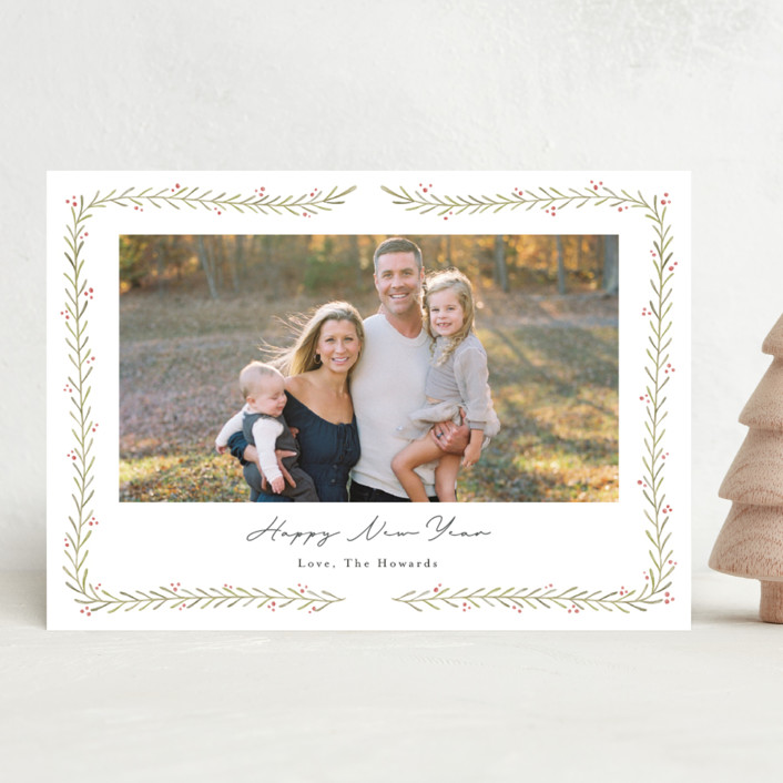 Delicate Frame Holiday Photo Cards by Kristen Knechtel | Minted